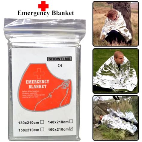 Outdoor Camping First Aid Warm Emergency Blanket Foldable Pocket Size