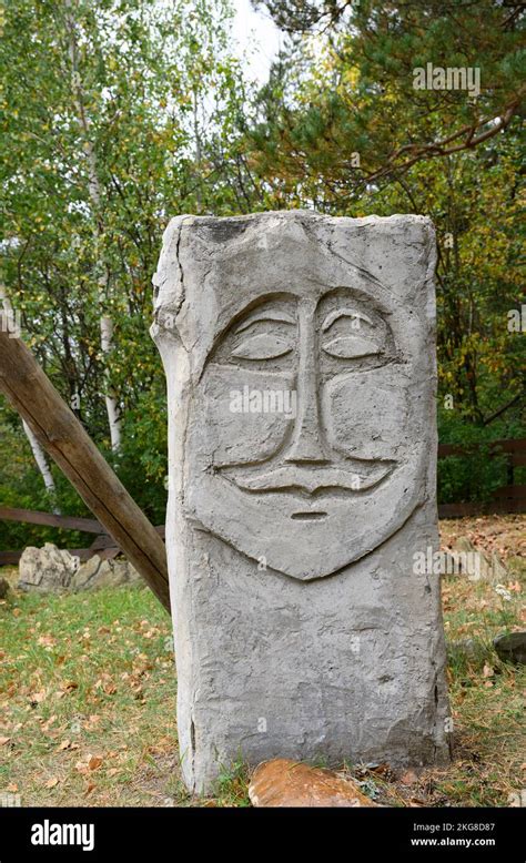 Replica Of An Ancient Turkic Sculpture Traditional For Asian Culture On