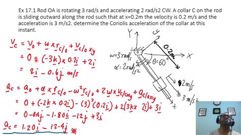 Lesson 17 Relative Motion Analysis Using Rotating Axes Part 2 Examples Youtube