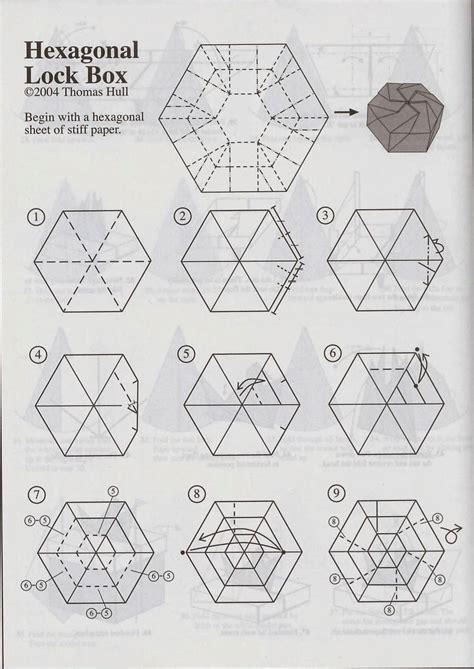 Hexagonal Box Caja Hexagonal Origami Box Tutorial Origami Templates