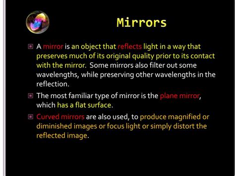 Ppt “light And Reflection” Powerpoint Presentation Free Download Id 1908822