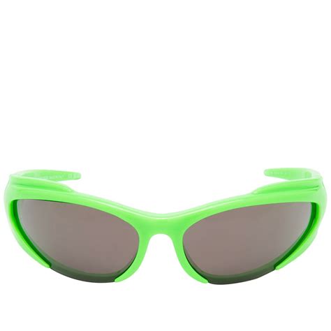 Balenciaga Eyewear Bb0253s Sunglasses In Greengrey Balenciaga