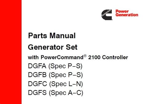 Onan Dgfa Spec P S Dgfb Spec P S Dgfc Spec L N Dgfs Spec A C