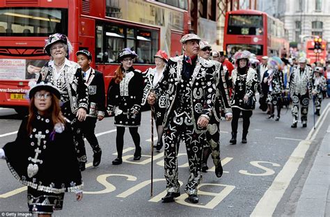 Londons Streets Lit Up By The Pearly Kings And Queens To Mark The
