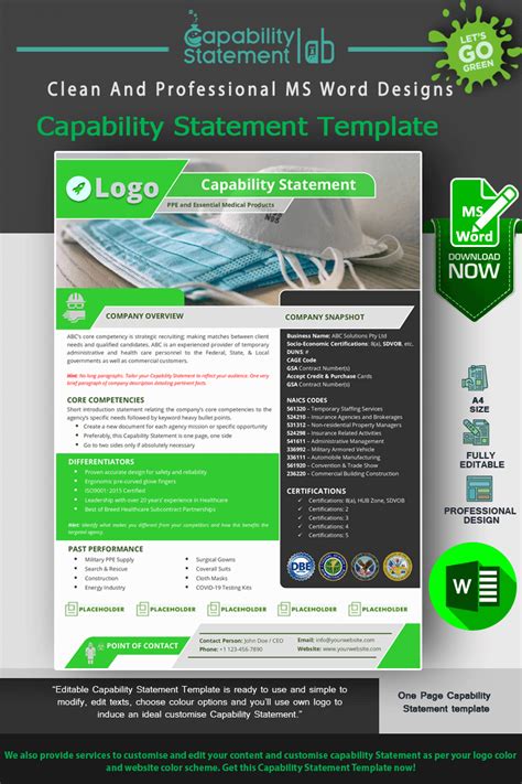 Capability Statement Lab What Is A Capability Statement