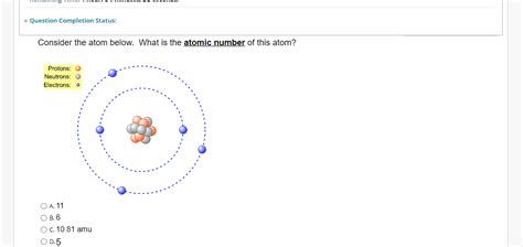 Solved Consider The Atom Below What Is The Atomic Number Of Chegg