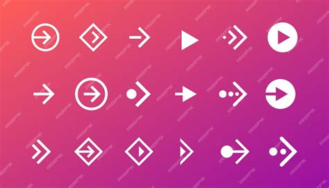 Premium Vector Swipe Right Button Icon Set Application And Social