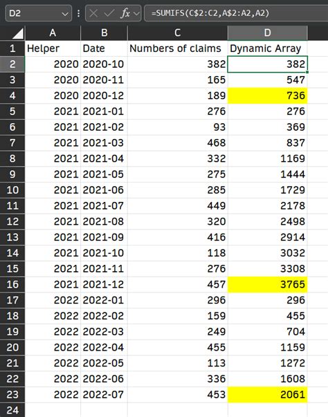 Excel Sum Cells Depending On What Year Your In Stack Overflow