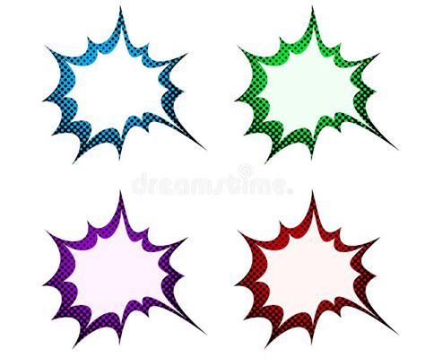 A Collection Of Comic Style Speech Bubbles Vector Stock Vector