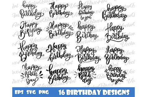 Happy Birthday Calligraphy Fonts