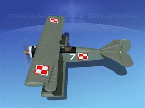 Fokker D Vii V Polonia Modelo D Ds Unknown Dwg Dxf Lwo Max Obj Free D