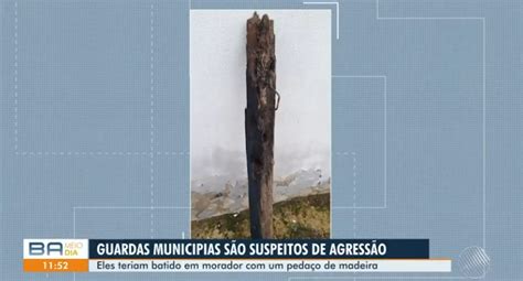 Guardas municipais são suspeitos de agredir homem pedaço de madeira