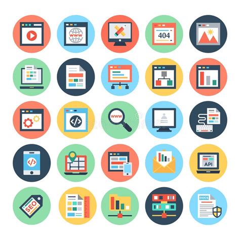 Web Design And Development Vector Illustrations 2 Stock Illustration