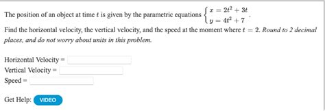 solved find the position vector for a particle with