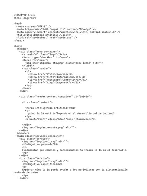 Codigo Html Pdf