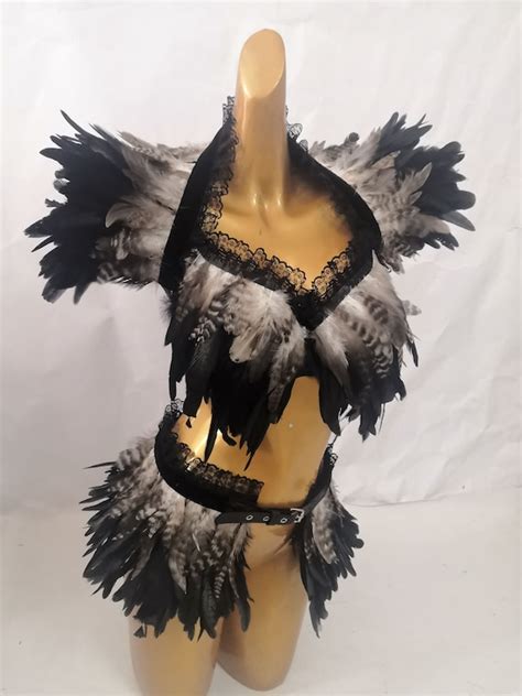 Burlesque Showgirl Outfit Stage Show Costume Rave Outfit Las Etsy