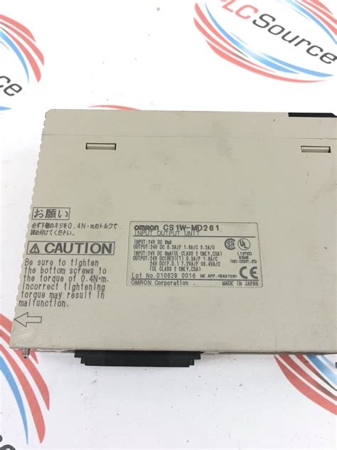 OMRON PLC INPUT OUTPUT UNIT CS W MD VDC MA