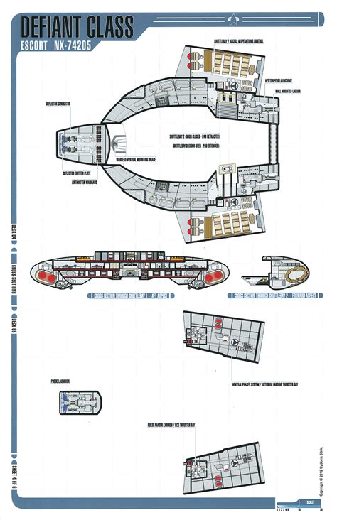 Cydonia 6 Ink Blueprints Defiant Class Escort Nx 74205
