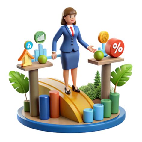 Dramatic Modern Financial Growth Visualizing Investment Strategies Percentage Returns Detailed