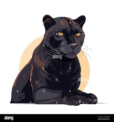Panther Logo Design Abstract Drawing Panther Cute Panther Isolated