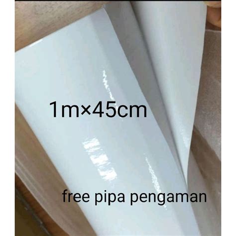 Jual Stiker Skotlet Motor Putih Glosy Stiker Skotlet Aquarium Shopee Indonesia