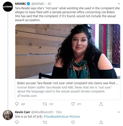 Biden ‘sex Assault Accuser Tara Reade Slams Democrat ‘hypocrisy And Reveals Harassment By Ex