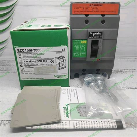 Jual Promo Schneider Mccb 10Ka Ezc100F 3P 80A Ezc100F3080 Shopee