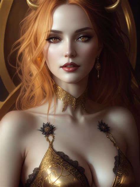 Devil Beautiful Sexy Woman Gold Hair Dark Makeu 0 By Arrojado On Deviantart