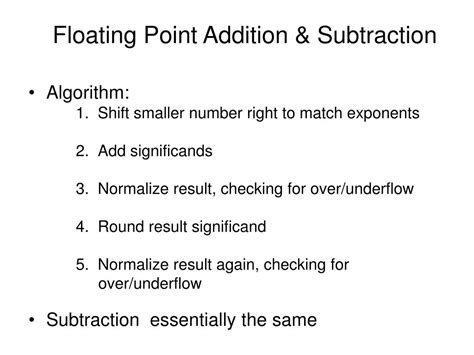 PPT CHAPTER Floating Point PowerPoint Presentation Free Download ID