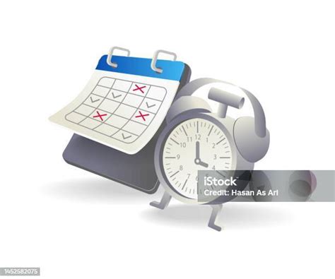 달력과 알람 시계로 계획을 세우는 평면 아이소메트릭 3d 그림 개념 2019년에 대한 스톡 벡터 아트 및 기타 이미지 2019년 개념 개념과 주제 Istock