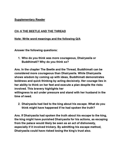 Supplementary Reader Pdf