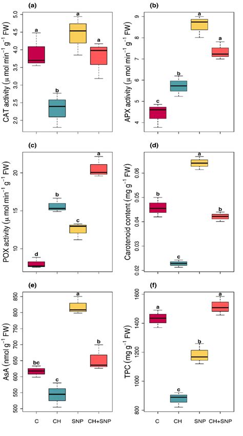 Effects Of Exogenous Sodium Nitroprusside Snp On A Catalase Cat