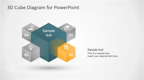3d Cube Diagram Template For Powerpoint Slidemodel