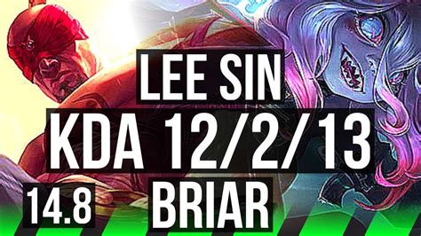 Lee Sin Vs Briar Jgl 12213 1300 Games Legendary Br Diamond