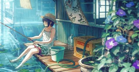 Original Girl Summer 水没の夏 Pixiv