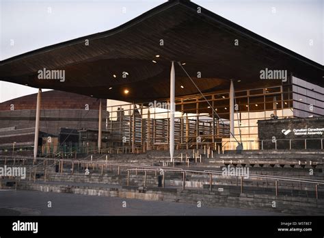 The Senedd Home Of The Welsh National Assembly At Cardiff Bay South