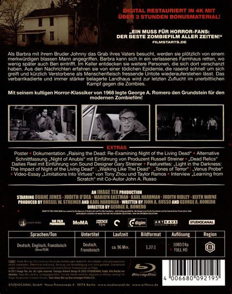 Die Nacht Der Lebenden Toten 1968 Special Edition Blu Ray Jpc