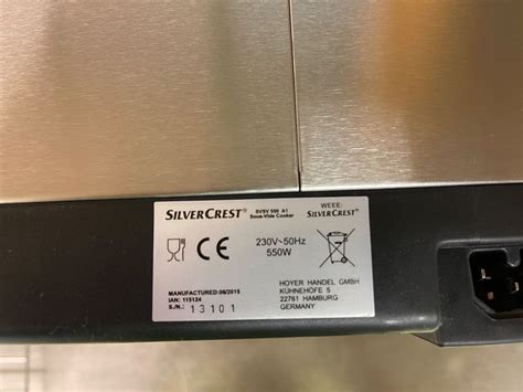 Sous Vide Garer Svsv A Von Silver Crest Wie Neu Kaufen Auf Ricardo