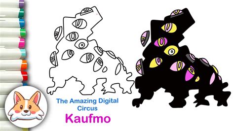How To Draw Kaufmo The Amazing Digital Circus Youtube
