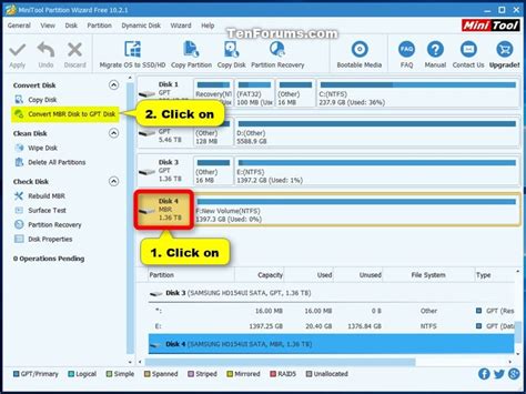 Convert MBR Disk To GPT Disk In Windows Tutorials