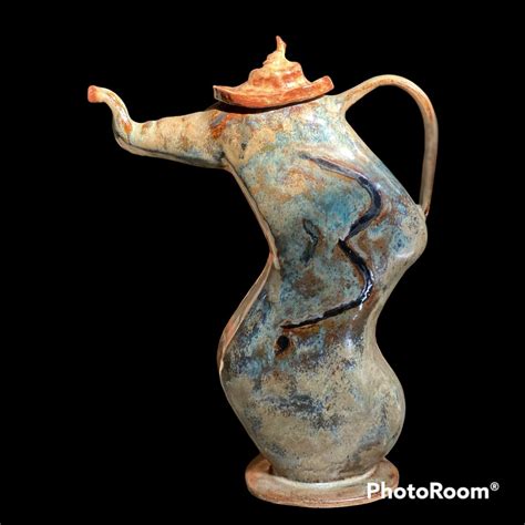 Elephant Ceramic Teapot Extra Large Hand Built Whimsical Etsy