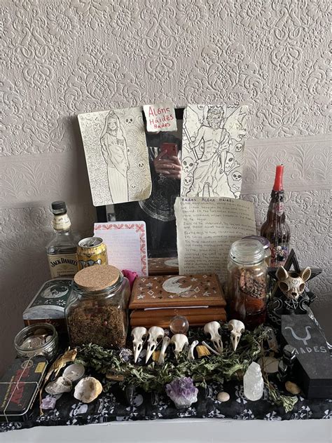 My Current Altar To Hades Ive Been Working With Him For About 7