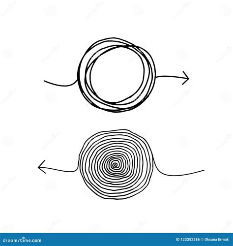 Scribble Insane Arrows Stock Illustration Illustration Of Icon 123352286