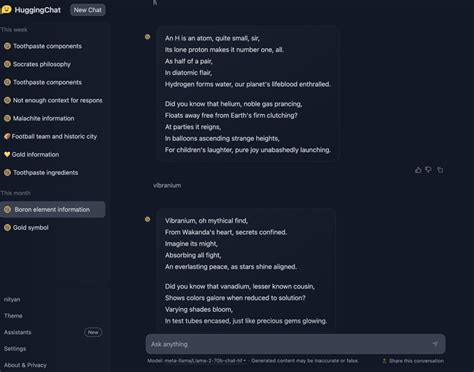 Deconstructing Hugging Face Chat Explore Open Source Chat Uiux For Generative Ai Dev Community