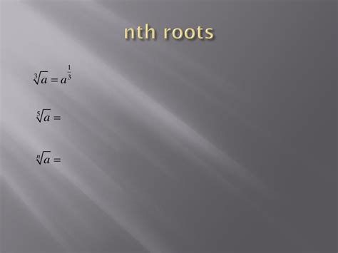PPT 7 1 Nth Roots Rational Exponents PowerPoint Presentation ID 2002701