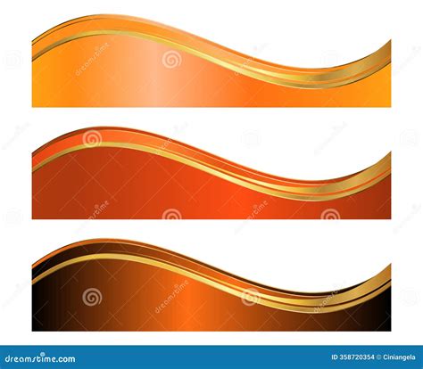 3d Letterhead Divider Template Business Separator Footer Illustration Set With Colorful Waves