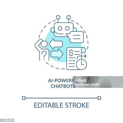 Ai 기반 챗봇 청록색 개념 아이콘 챗봇에 대한 스톡 벡터 아트 및 기타 이미지 챗봇 로고 개념 Istock