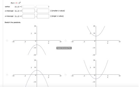 Solved Find The Vertex And The X Intercepts It Any Of The Chegg Com