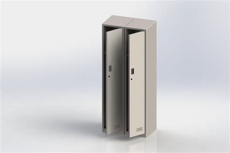 Locker Solidworks 3d Cad Model Grabcad