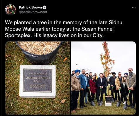 Tribute Paid To Sidhu Moosewala In Brampton Punjabenews